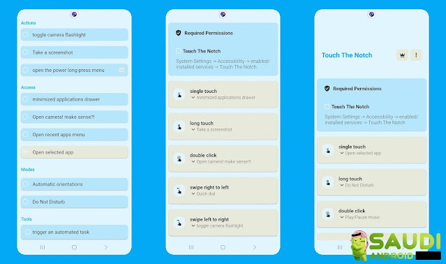 تطبيق Touch The Notch يحوّل ثقب الكاميرا الأمامية إلى زر إختصارات ...